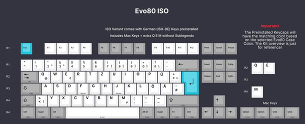 Evo80 - 80% TKL Fully-Built ISO ANSI Mechanical Keyboard [In-Stock ...