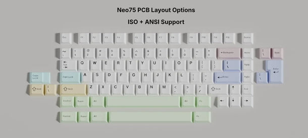Neo75 CU - 75% Aluminium ISO/ANSI Keyboard Kit [Preorder] – MonacoKeys